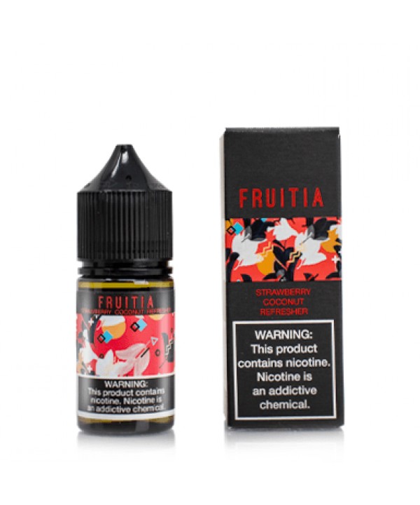Strawberry Coconut Refresher Salt - Fruitia Salts - Vape Disposable Strawberry Coconut Refresher Salt - Fruitia Salts - Vape Disposable